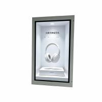 China 32 Inch See-Through Display Cabinet for Modern Transparent Product Presentation for sale