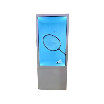 China 43 Inch Transparent Digital Signage Showcase for Dynamic Commercial Communication and Branding for sale