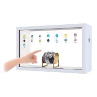 China 49 Inch Freestanding Transparent Display Cabinet for Standalone Product Presentation for sale