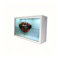 China 55 Inch 2x2 Transparent Advertising Display Cabinet for Large Visual Presentation for sale