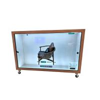 China 65 Inch Transparent LCD Display Box for Large Product Presentation and Visual Integration for sale