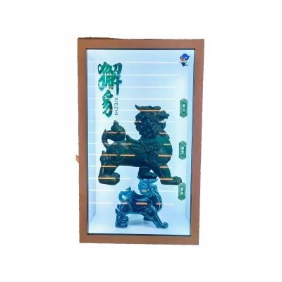 China 65 Inch Transparent Exhibition Display Cabinet for Immersive Exhibit Presentation and Viewing for sale