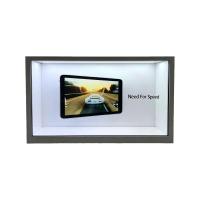China 75 Inch Horizontal Transparent LCD Showcase for Wide Product Presentation for sale