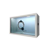 China 75 Inch Transparent Digital Signage Showcase for Large Commercial Information Displays for sale