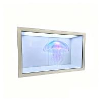 China 75 Inch Transparent Digital Signage Showcase for Large Commercial Information Displays for sale