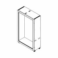 China 75 Inch Transparent Screen Display Cabinet Blending Products with Digital Visual Layers for sale
