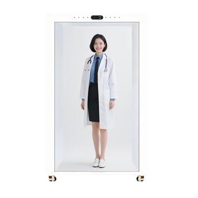 China 86 Inch AI Receptionist Hologram Kiosk for Virtual Reception and Visitor Guidance Systems for sale