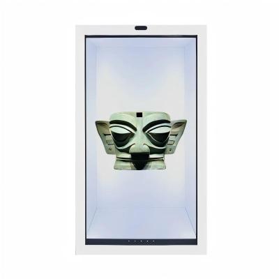 China 86 Inch Transparent Holographic Display Box for Museum and Cultural Object Presentation for sale