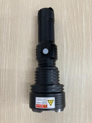 China 5mW Red Laser Flashlight 1000m Beam Distance Black Aluminium Alloy Flashlight for sale