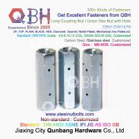 China QBH DIN1479 Zinc BLACK M6-M36 Carbon Steel Long Perforated Hex Coupling Nuts With Hole for sale