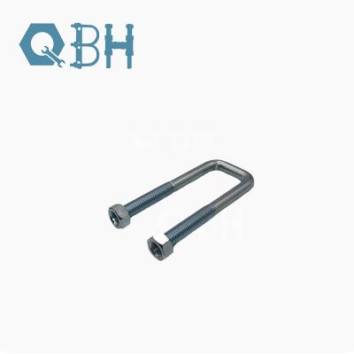 China Square Card Right Angle Galvanized U Bolt M6 - M10 for sale