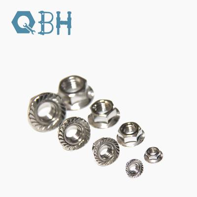China Cold Forging 304 316 DIN6923 M5 To M20 Stainless Steel Nut for sale