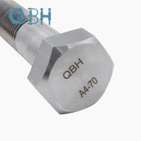 China Qbh Stainless Steel Hex Bolt DIN933 A4 - 70 Plain Finish for sale