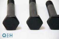 China BS1282 Black Heavy M12 X 20mm Hex Head Bolt for sale