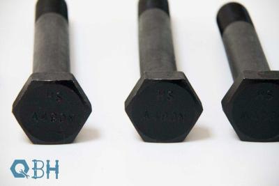 China BS1282 Black Heavy M12 X 20mm Hex Head Bolt for sale