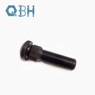 China Round Head Tire Wheel Hub Fixings Knurled Bolt With Carbon Steel Material for sale