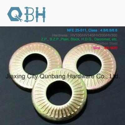 China Industrial Knurling Grounding Washer NF E 25-511 Finished With HDG for sale