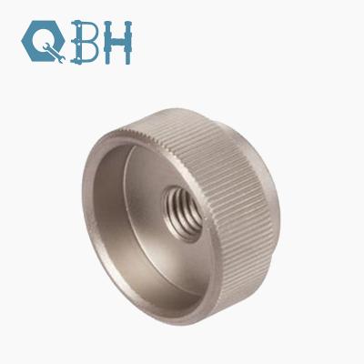 China DIN6303 Half Thread Round Nuts Hardware Knurled Nuts for sale