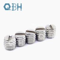 China Stainless Steel ISO2342 Flat Point Slotted Slotting Headless Setscrew for sale