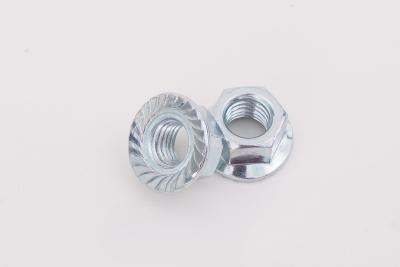 China DIN EN 1661 Flange Nuts Carbon Steel Cold Forging for sale