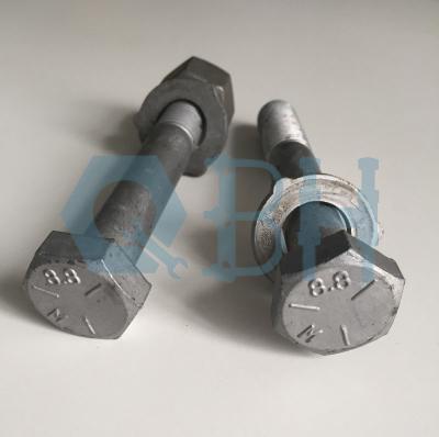 China 8.8 HDG Carbon Steel M16 TO M36 Electrical Fasteners for sale