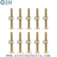 China DIN Length 50mm M6 Carbon Steel Connector Bolts  with nuts For Furniture for sale