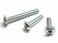 China ISO 7380-2 Button Flanged Socket Head Cap Screw Steel Class 10.9 Zinc Plated for sale