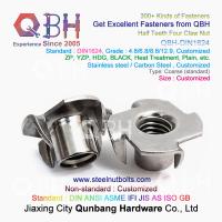 China QBH M4-M10 DIN1624 Stainless Steel Half Teeth Four Claw T Weld Nuts T-Nut for sale