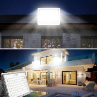 China Outdoor Courtyard Solar Powered Flood Light Remote Control Rainproof Lightning Protection for sale