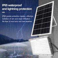 China Outdoor Courtyard Solar Powered Flood Light Remote Control Rainproof Lightning Protection for sale