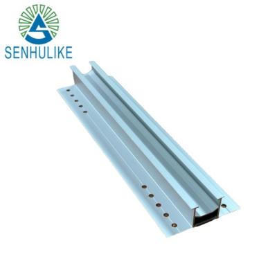 China Short Solar PV Mounting Rail Solar Kits Aluminium Metal Structure Pitched for sale