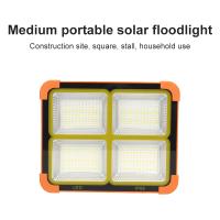 China USB Emergency Solar Panel Floodlight IP66 Waterproof 4 Modes For Hiking Camping for sale