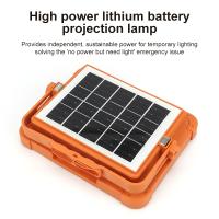 China USB Emergency Solar Panel Floodlight IP66 Waterproof 4 Modes For Hiking Camping for sale