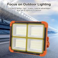 China USB Emergency Solar Panel Floodlight IP66 Waterproof 4 Modes For Hiking Camping for sale