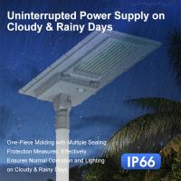 China Roads Parks All In One Solar Street Lights Weather Resistant IP66 for sale