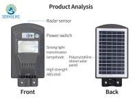 China ABS Plastics All in One Solar Street Light Outdoor Ip65 Waterproof 180W for sale