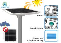 China Outdoor IP65 Integrated Solar LED Street Light Smart Control Waterproof High Lumen for sale