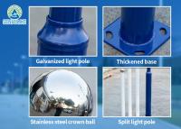 China Outdoor Straight Solar Street Lamp Pole Monitoring Bracket Vertical Pole Split Pole for sale