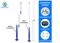 China Outdoor Splicing Split Solar Street Light Pole 3 Meters 4 Meters 5 Meters 6 Meters for sale