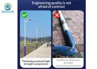 China Split Solar Street Lamp Pole Splicing 3/4/5/6m For Outdoor Courtyard Landscape Road for sale