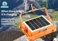 China Camping Emergency Outdoor Solar LED Floodlight Compact Portable for sale