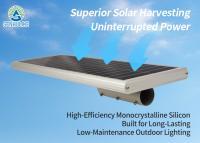 China Outdoor LED Solar Street Light IP66 Waterproof, 5054 LED Chips Monocrystalline Panel Long Service Life for sale