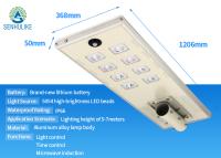 China Outdoor LED Solar Street Light IP66 Waterproof, 5054 LED Chips Monocrystalline Panel Long Service Life for sale
