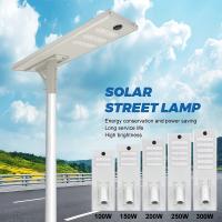 China High Brightness IP65 Waterproof Solar LED Street Light with Intelligent Light Control and All in One Design for sale