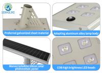 China All-in-One Solar Street Light with Microwave Sensor, Dusk to Dawn Auto On/Off, No Wiring Zero Electricity Bill, IP65 Waterproof for Home Outdoor Security for sale