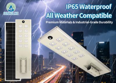 China Integrated Solar LED Street Light COB High Brightness, Monocrystalline Solar Panel 3-5 Days Rainy Day Backup for sale