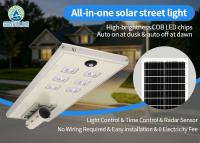China All-in-One Solar Street Light with Light Control & Timer, Brand New Lithium Battery Rustproof Aluminum Housing for sale