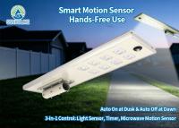 China Smart All in One Solar LED Street Light Auto Dusk Dawn, Microwave Sensing Energy Saving, IP65 Weatherproof for sale