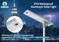China Smart Microwave Induction Solar Street Light, High-Brightness COB LED Lamp with High Conversion Monocrystalline Solar Panel for sale