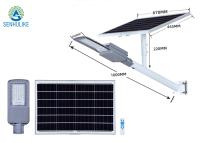 China High-Lumen Smart Solar Powered LED Street Light, Energy-Saving Microwave Induction Outdoor Lamp, Auto Dusk to Dawn Lighting for sale